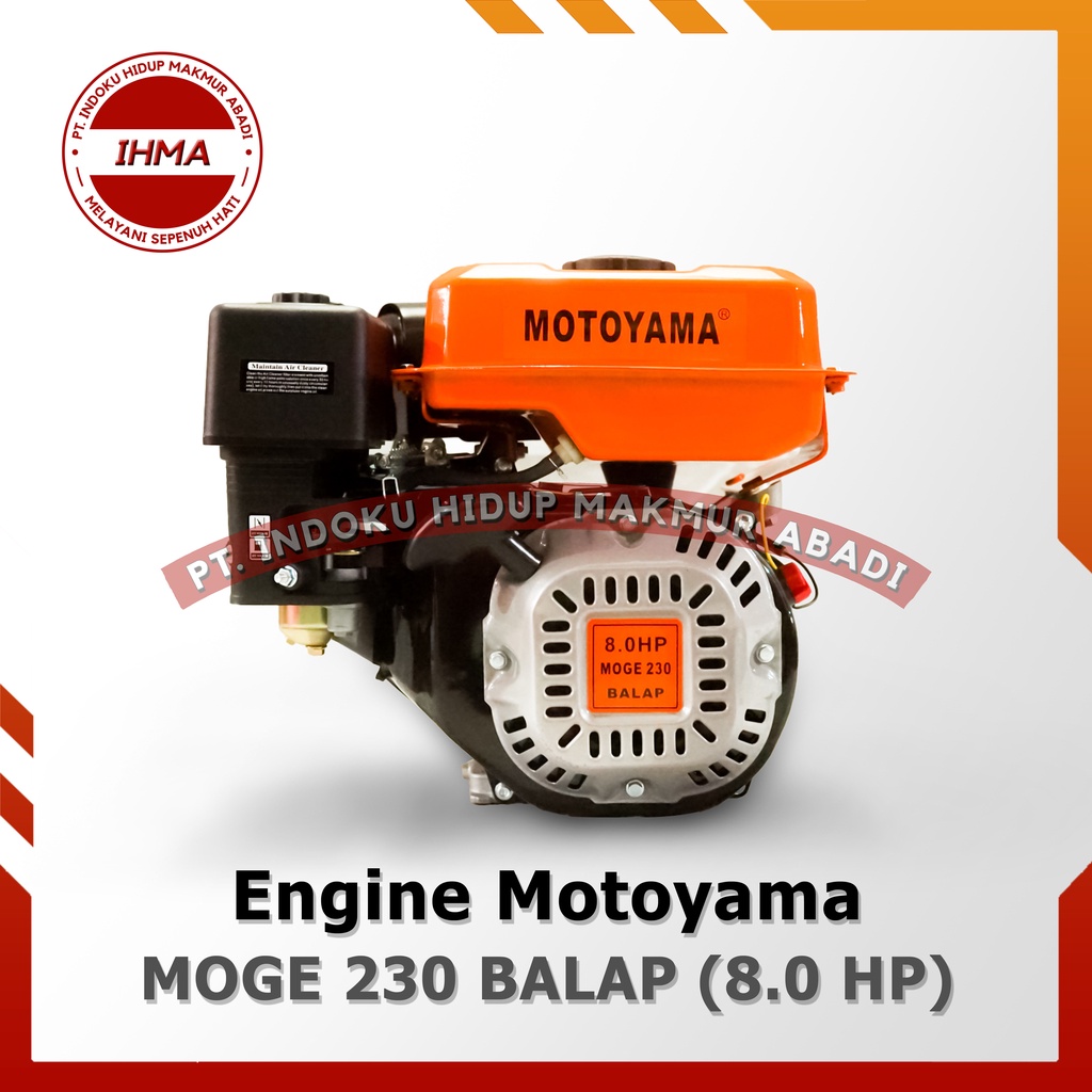 Jual Engine Motoyama MOGE 230 (8 HP) BALAP - Mesin Penggerak Serbaguna ...