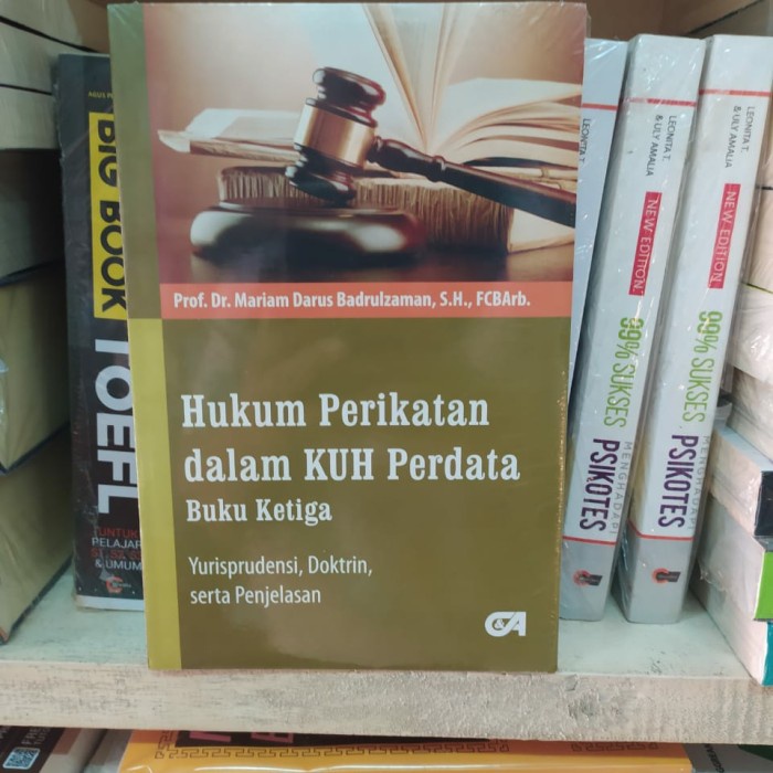 Jual Buku Hukum Hukum Perikatan Dalam Kuh Perdata Buku Ke-3 Ori By ...