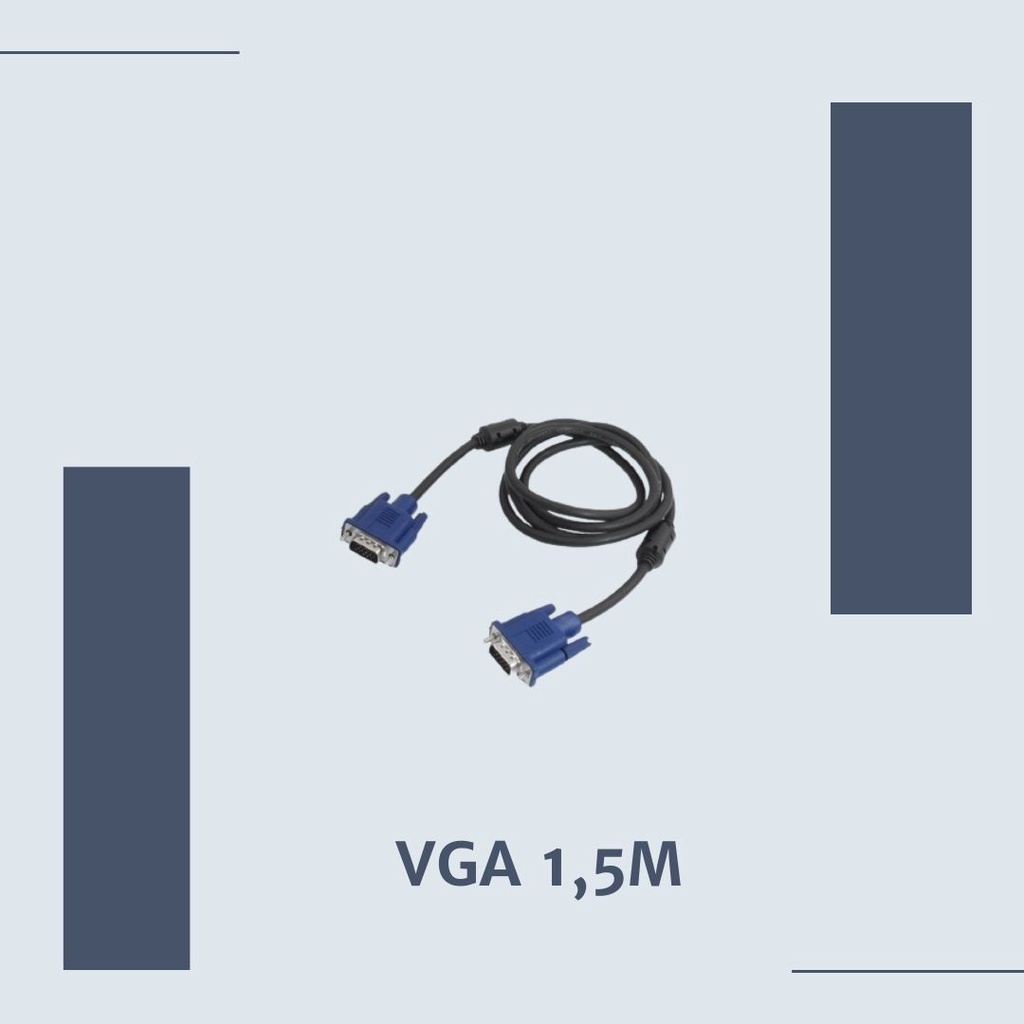 Jual Kabel VGA to VGA 1,5 Meter Goldplated | Shopee Indonesia