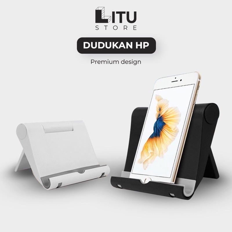 Jual Phone Holder Alat tempat taruh Hp stand handphone adjustable model ...