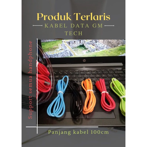 Jual KABEL DATA - KABEL DATA GM TECH WARNA WARNI TYPE MICRO - KABEL ...