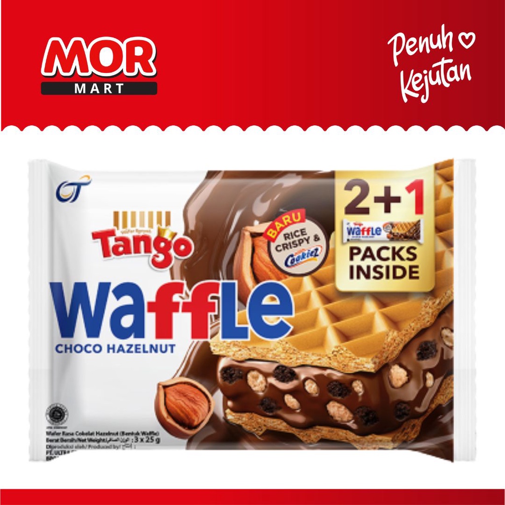 Jual TANGO Waffle Choco Hazelnut Wafer Coklat Hazelnut 3 x 25 gr ...