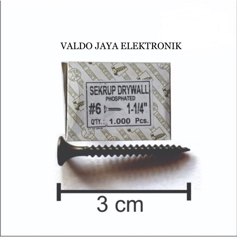 Jual Skrup Gypsum Kayu 6x11/4” Merk LION Sekrup Gypsum Kayu 6 x 11/4 ...