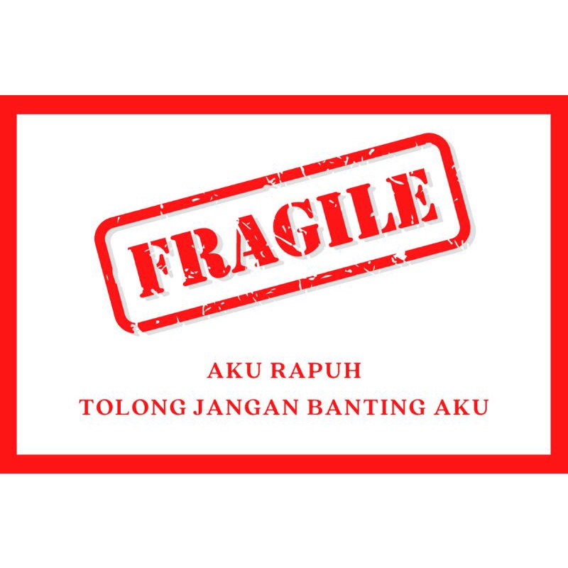 Jual Sticker Fragile Sticker Fragile Unik Sticker Fragile Custom