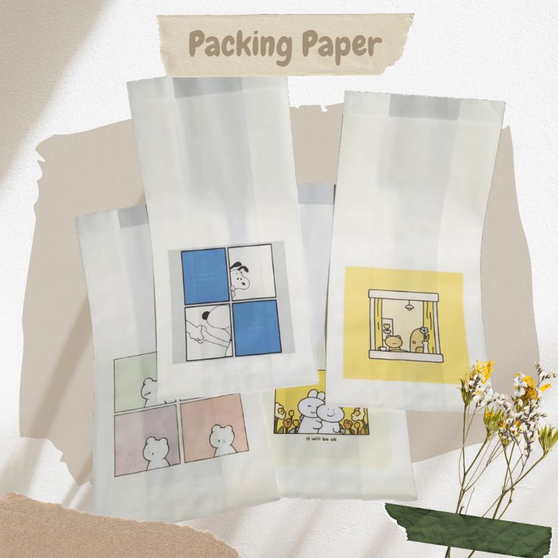 Jual (BISA CUSTOM) AMPLOP PACKAGING OLSHOP AESTHETIC VINTAGE 13 x 27 ...
