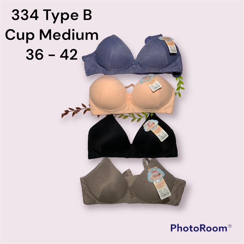 Jual Bra Model Push Up Busa Tipis 334 type B Tanpa Kawat (Taro ...