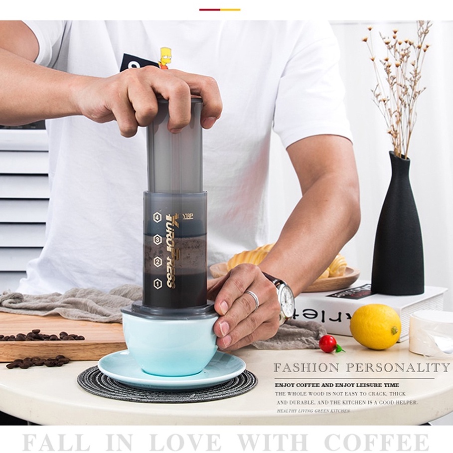 Jual Portable Prismo Set Portable French Press Coffee Maker - Gray ...