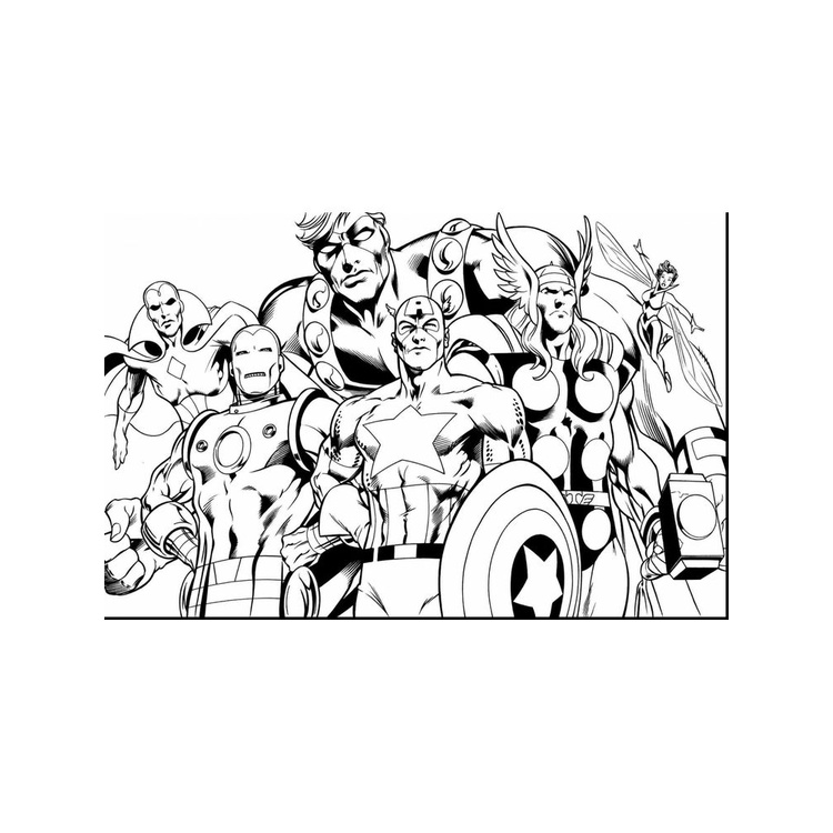 Jual Gambar Sketsa Mewarnai / Avenger / Part 1 / Gambar Sketsa / Gambar ...