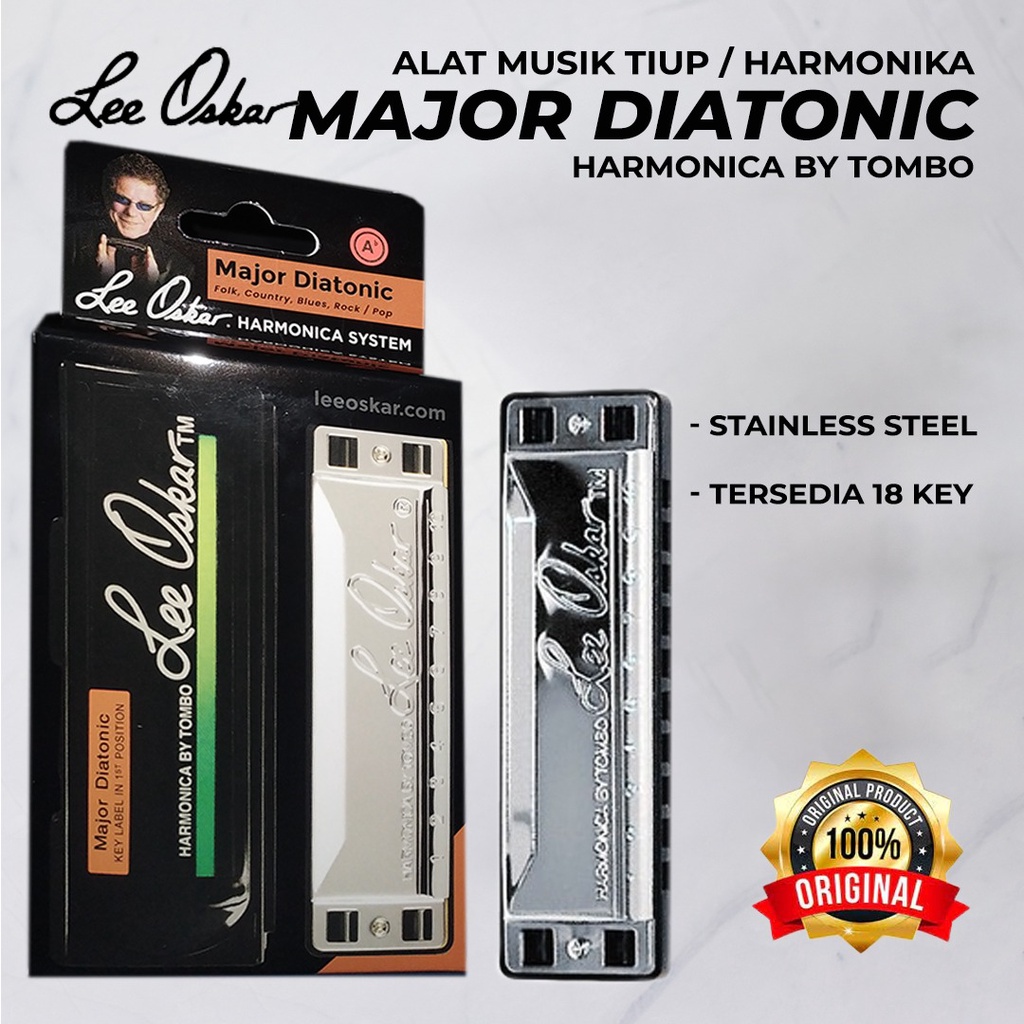 Jual Harmonica Tombo Lee Oskar Major Diatonic Diatonik Terpopuler Harmonika Blues | Shopee Indonesia