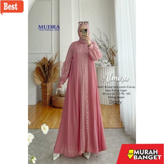 Jual model dress terbaru 2022 MAXI DRESS ALMIRA BY MUDRA | Shopee Indonesia
