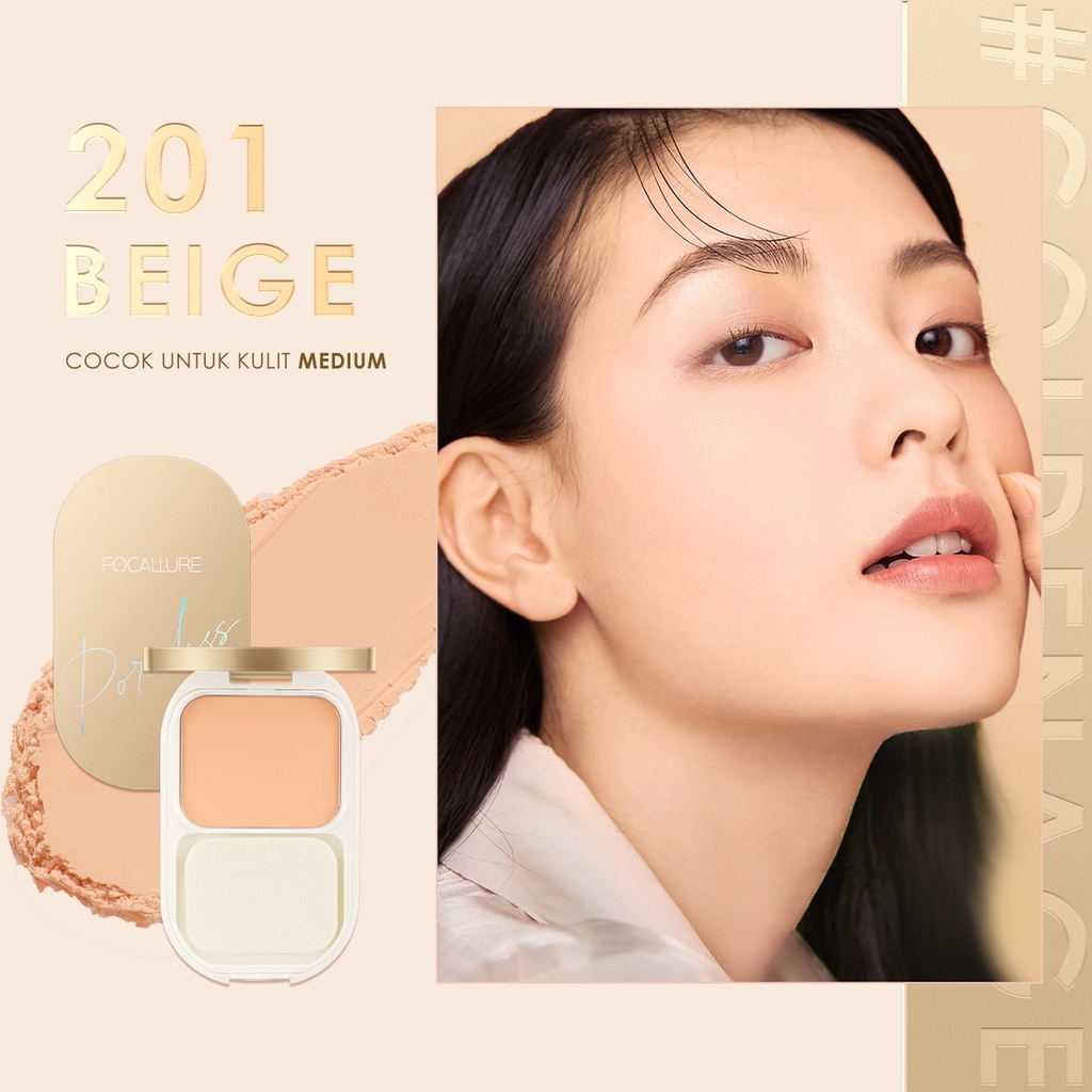 Jual FOCALLURE #GoldenAge BB Cushion Waterproof Full Coverage Poreless ...
