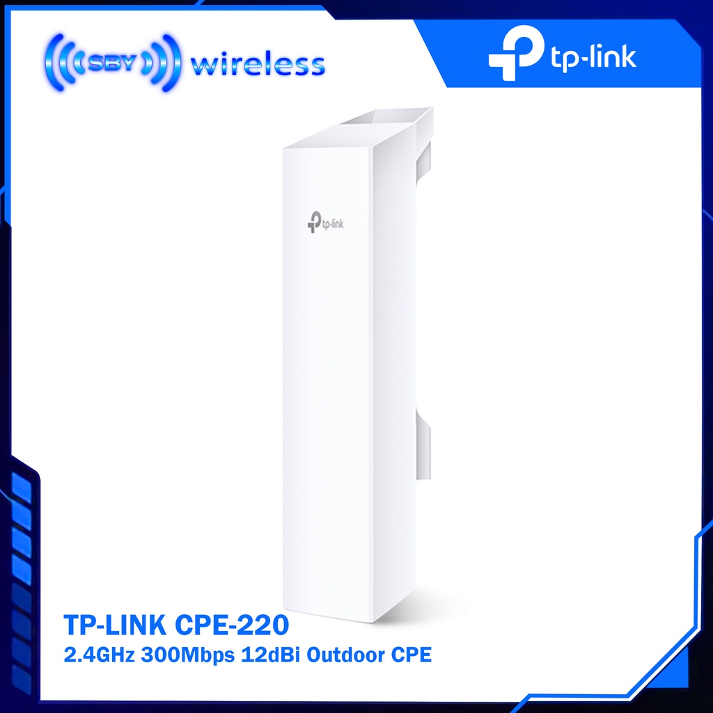 Jual TP Link CPE Outdoor CPE220 2,4Ghz 300 Mbps TPLINK CPE-220 | Shopee ...