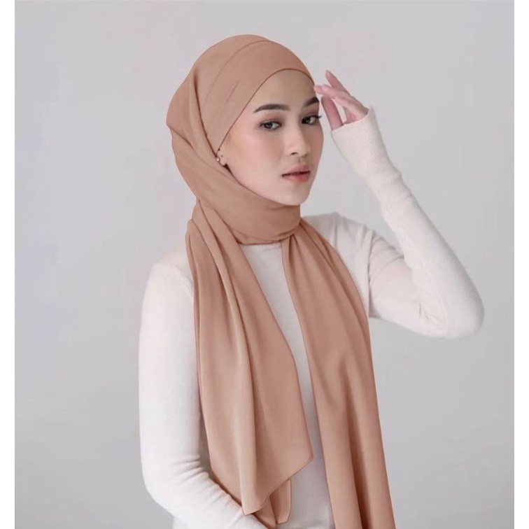 Jual Pashmina Malay Ceruty Babydoll Ukuran 180 X 75 | Shopee Indonesia