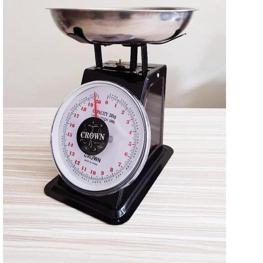Jual Timbangan Jarum 20 Kg / Timbangan Manual/Timbangan Duduk Crown 20kg | Shopee Indonesia