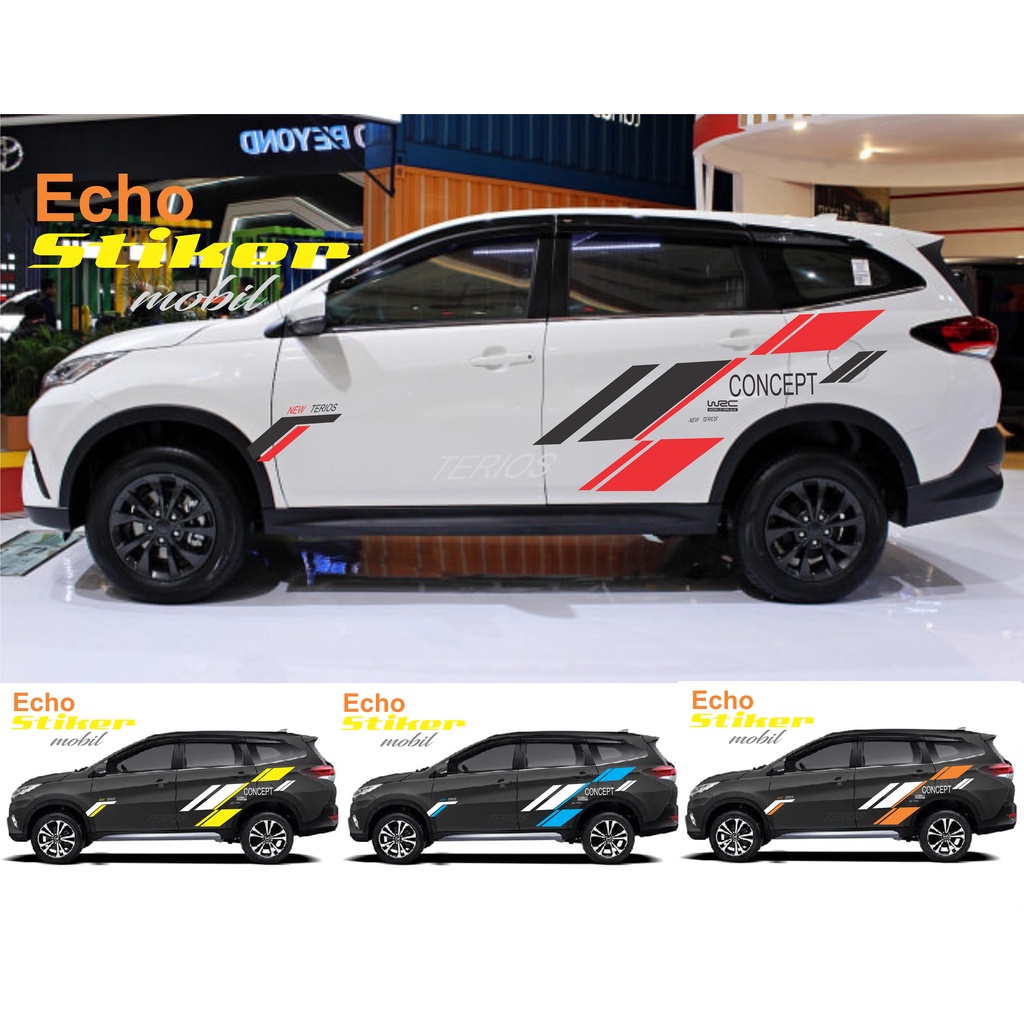 Jual stiker mobil keren terios list striping body custom | Shopee Indonesia