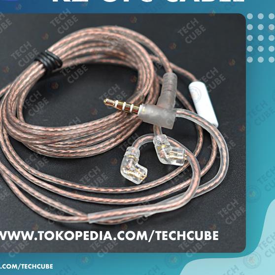 Jual KZ Kabel Cable OFC Flat with Mic Upgrade KZ Type C ZEX ZSN PRO X ...