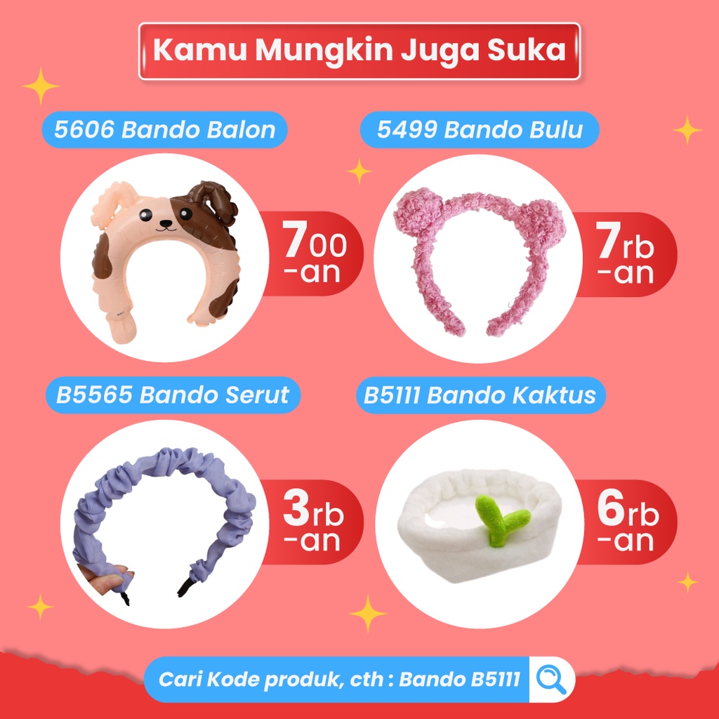 Jual OSM JKT B5500 Bando Jepit Buah / Bando Anak Gaya Korea Lucu Kekinian / Bando Jepit Anak ...