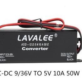 Jual DC Buck Converter 36V 24V 12V Step Down 5V 10A Stepdown Aki Mobil ...