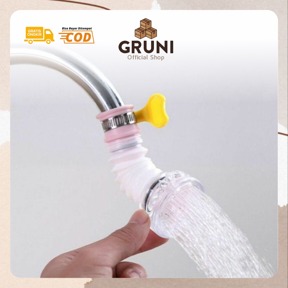Jual GRUNI KW0081 Faucet Splash Versi Klem Sambungan Kran Flexibel ...