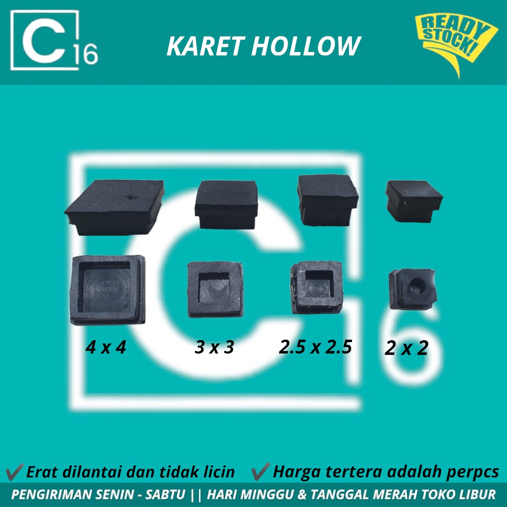 Jual Karet Alas Kaki Kursi Bentuk Kotak Persegi / Hollow Original ...