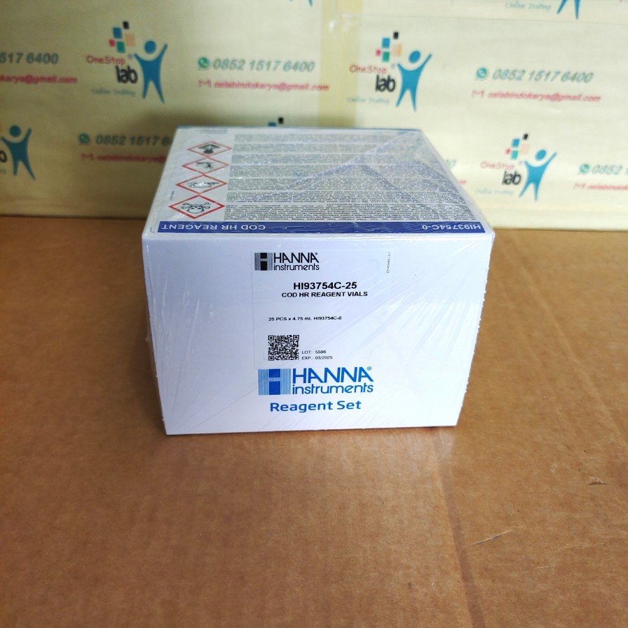 Jual HANNA HI 93754C-25 COD Reagent HR isi 25 vial high range | Shopee ...