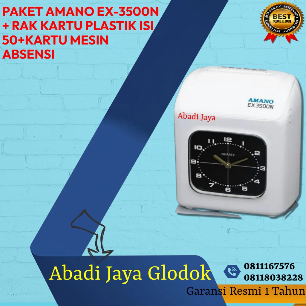 Jual AMANO EX 3500N MESIN ABSENSI+1PACK KARTU | Shopee Indonesia