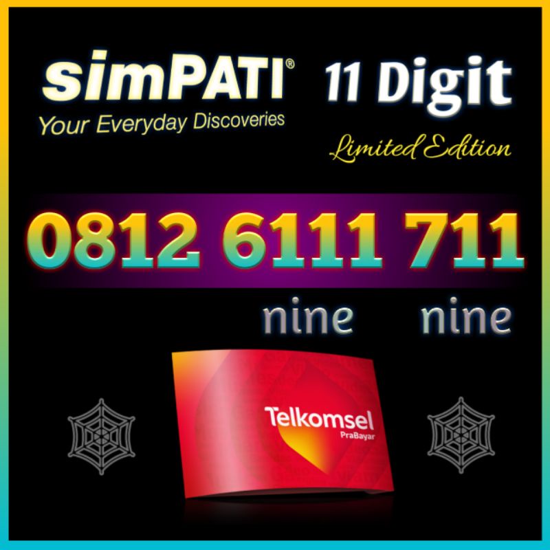 Jual simPATI 11 Digit exsclusive varian Nine Nine special triple 111 ...