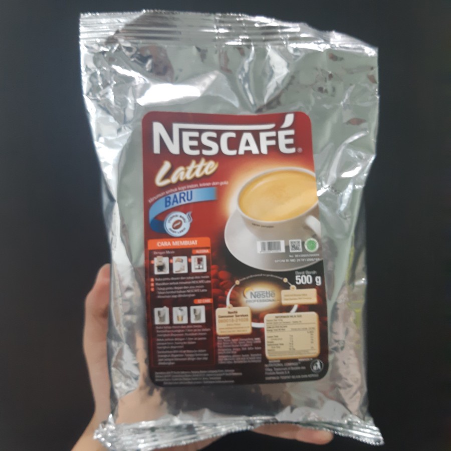 Jual Nescafe Latte 500 gr minuman serbuk kopi instant, krimer dan gula ...