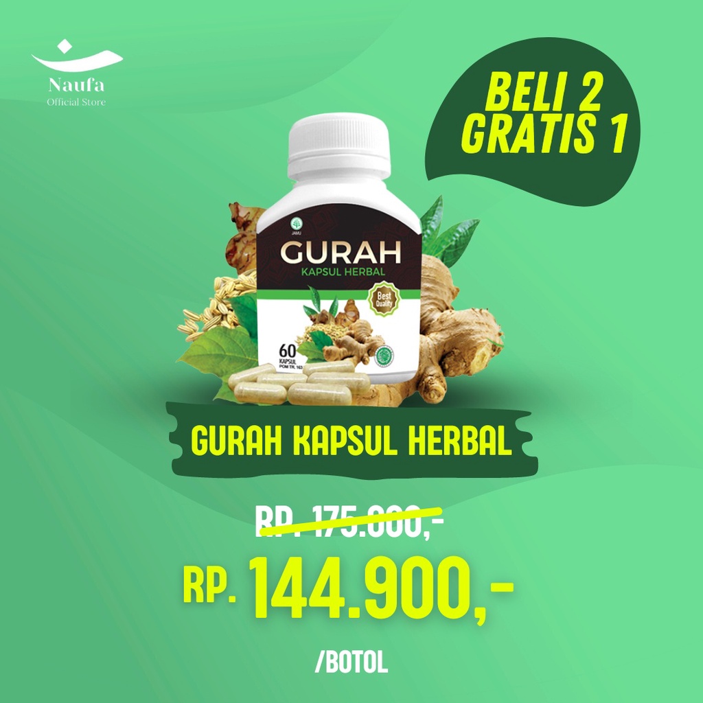 Jual Kapsul Herbal Gurah Meredakan Pernapasan Obat Batuk menghilangkan ...
