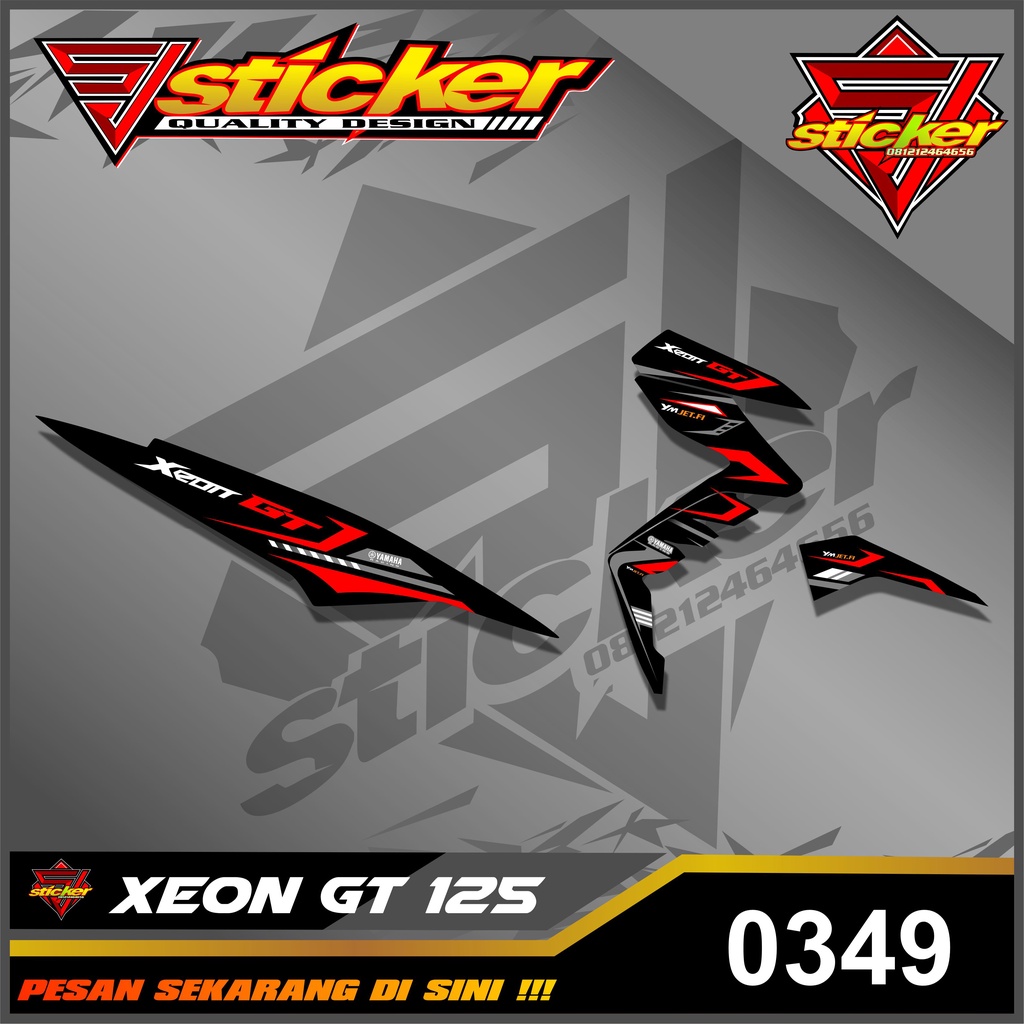 Jual 0349 Sticker Striping XEON GT 125 Variasi List Racing | Shopee ...