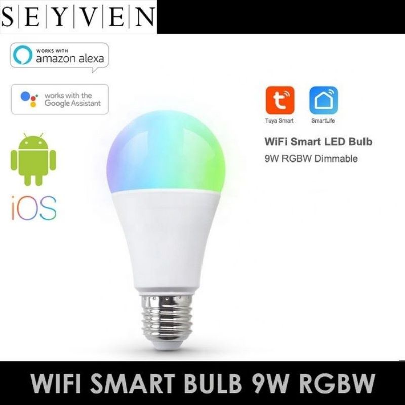 Jual SEYVEN Smart LED Bulb RGBW IoT 9W Wifi | Shopee Indonesia