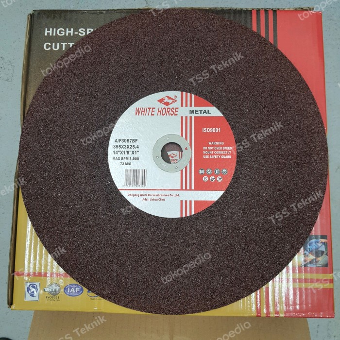 Jual BATU GERINDA POTONG WHITE HORSE 14 inch x 3 mm | Shopee Indonesia