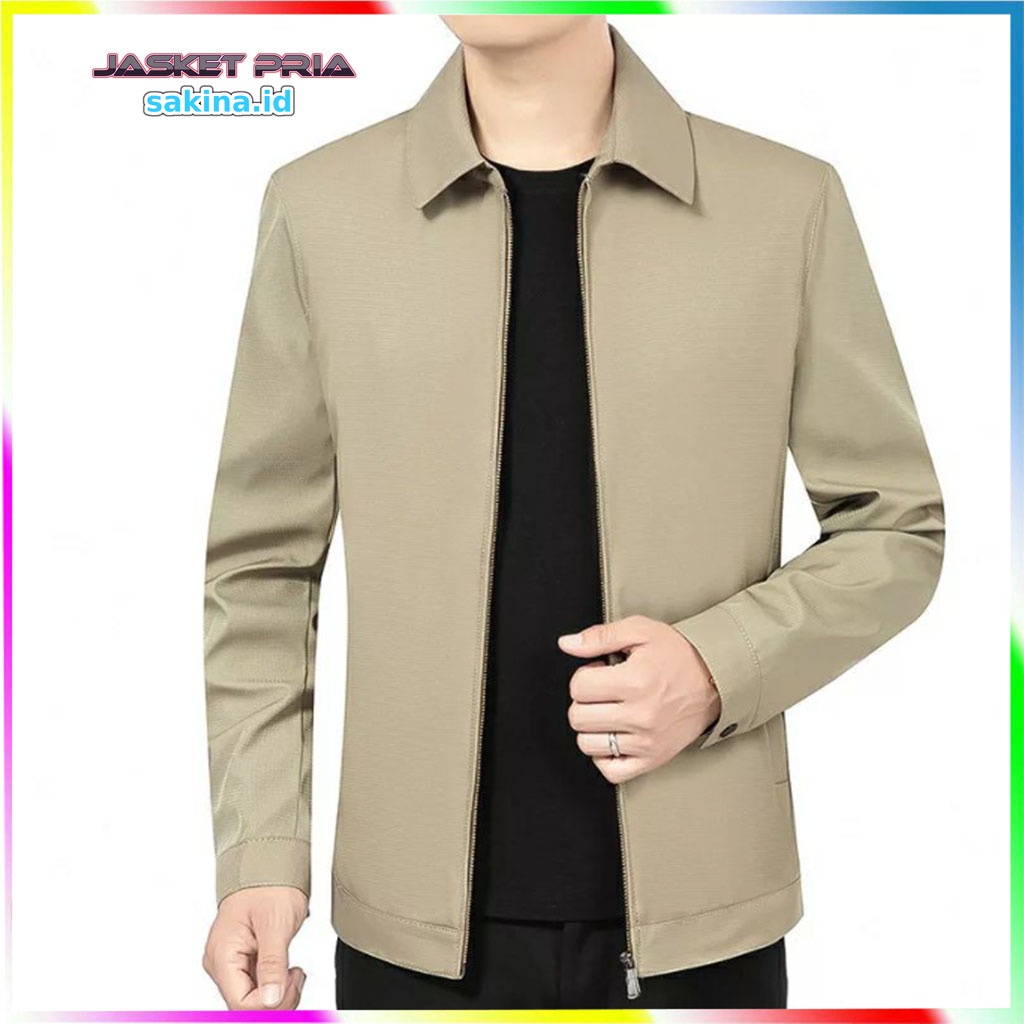 Jual Jaket Semi Jas Premium Jumbo Remaja Dewasa Variasi Satu Warna ...