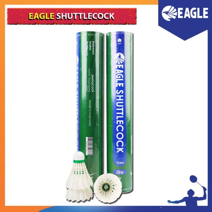 Jual EAGLE SHUTTLECOCK KOK LITE ORIGINAL BADMINTON-Goose Feather ...