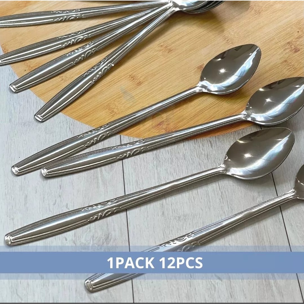 Jual sendok teh panjang long tea spoon Sendok ES Panjang Isi 12 Pcs ...