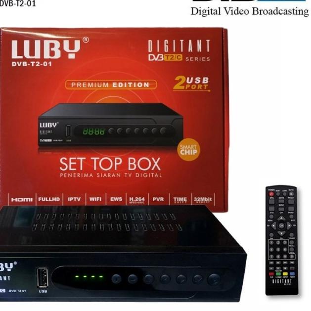 Jual Set Top Box DVB-T2 Receiver TV Analog To Digital - Luby | Shopee Indonesia
