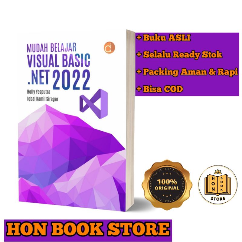 Jual Buku Mudah Belajar Visual Basic Net 2022 I Rolly Yesputradkk I Sains Teknologi I 