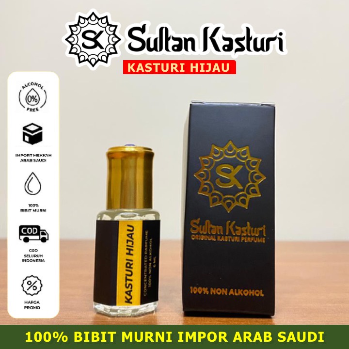 Jual [COD] 100% Original Kasturi Hijau - Parfum Sholat Minyak Wangi Kasturi Hijau Original ...
