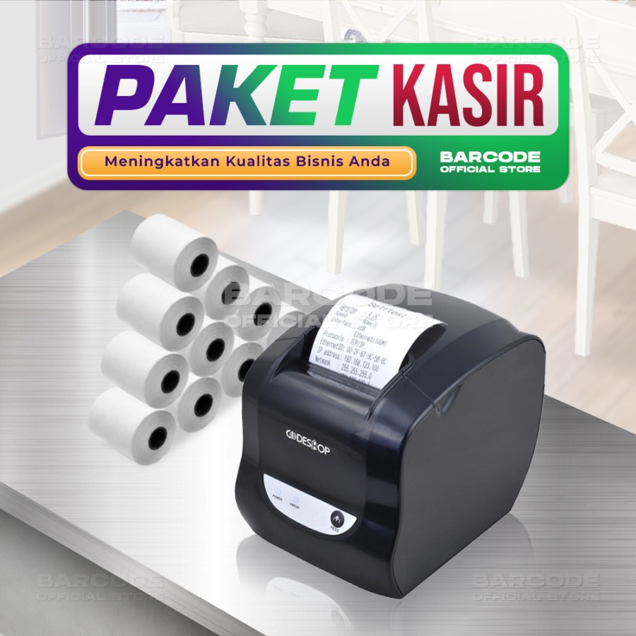 Jual Paket Printer Kasir Codeshop CBT-58ii + 10 Roll Kertas Thermal 57x40mm | Shopee Indonesia