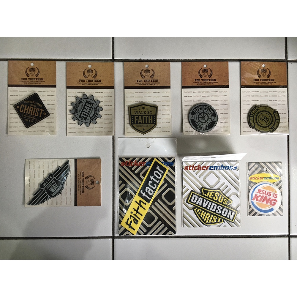 Jual Sticker Tema Kristiani Kristen Ayat Alkitab Jesus | Shopee Indonesia