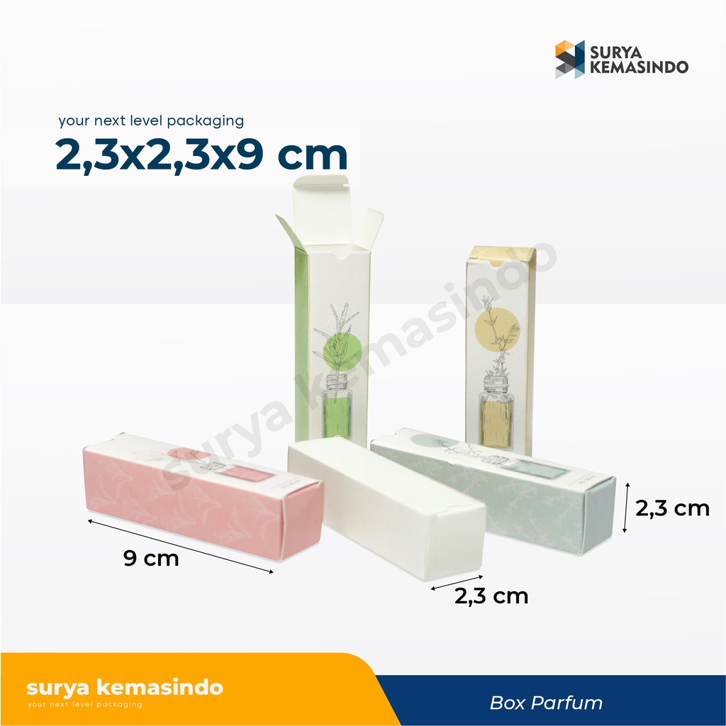 Jual Box Parfum 10/20 ml (2,3x2,3x9 cm) Parfum / packaging / freshcare ...