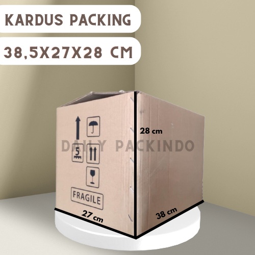Jual Kardus/Packing/Dus/Corrugated/Box Ukuran 38.5X27X28 Cm Dus Besar ...