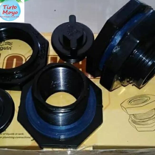 Jual Penguin mur drat toren 2inch. Fiting bulkhead vlok ring 2 inch ...