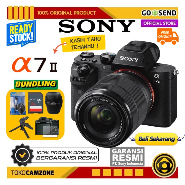 Jual Sony A7 Mark II Kit FE 28-70mm f/3.5-5.6 Mirrorless Kamera ...