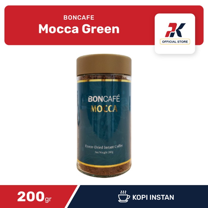 Jual BONCAFE MOCCA GREEN INSTANT COFFEE 200GR | Shopee Indonesia