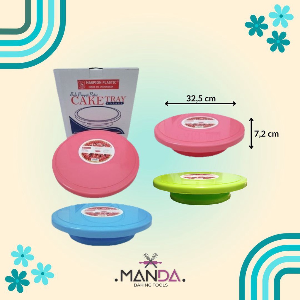 Jual Cake Tray Rotary Meja Putar Meja Kue Maspion | Shopee Indonesia