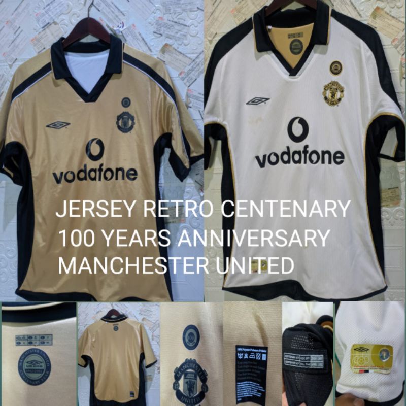 Jual Jersey Vintage Manchester United centenary Kit 2001 | Shopee Indonesia