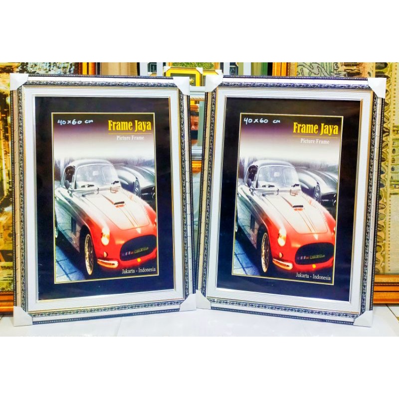 Jual Bingkai Foto 3D Aesthetic Pernikahan 40*60 Cm Double List Semi ...