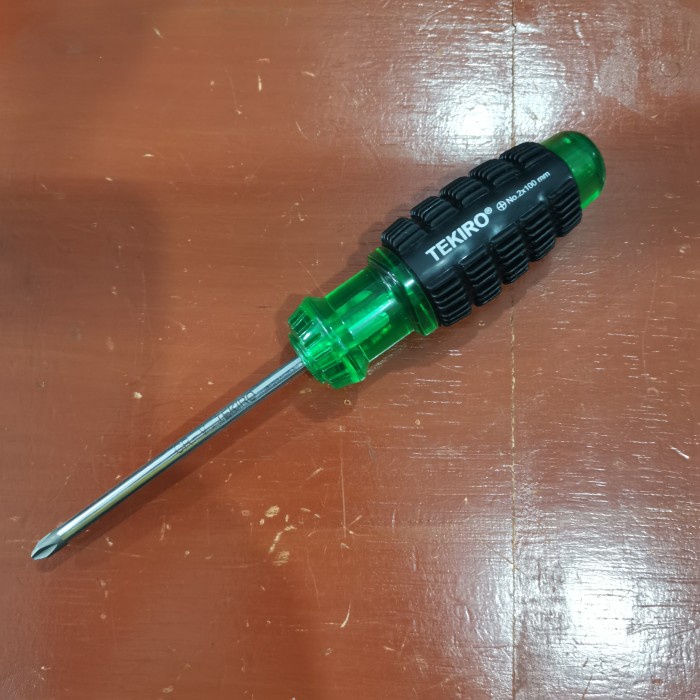 Jual Obeng plus 4 inch tekiro PH2 x 100 mm obeng plus gangang karet ...