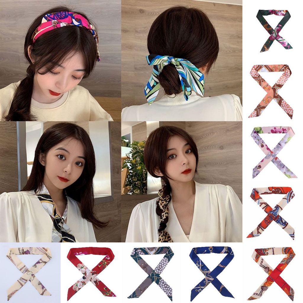 Jual [COD]Syal Sutra Kecil Panjang Diikat Tas Dekorasi Diikat Rambut ...